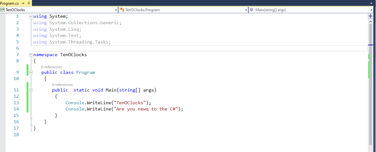 C#- Programming Guide | Starting Phase Learning(2) - tenOclocks