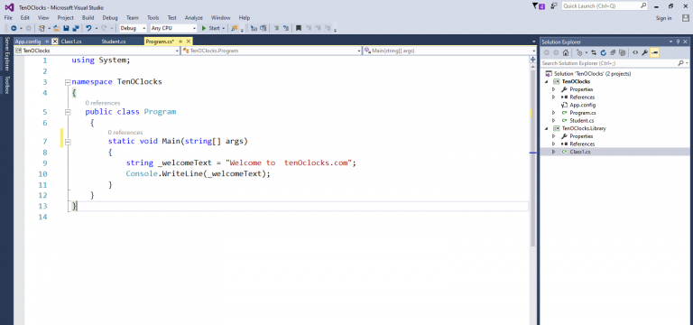 C#- Programming Guide | Starting Phase Learning(3) - tenOclocks