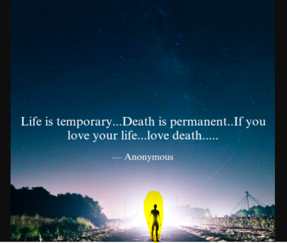 Life is temporary, Death is Permanent - tenOclocks